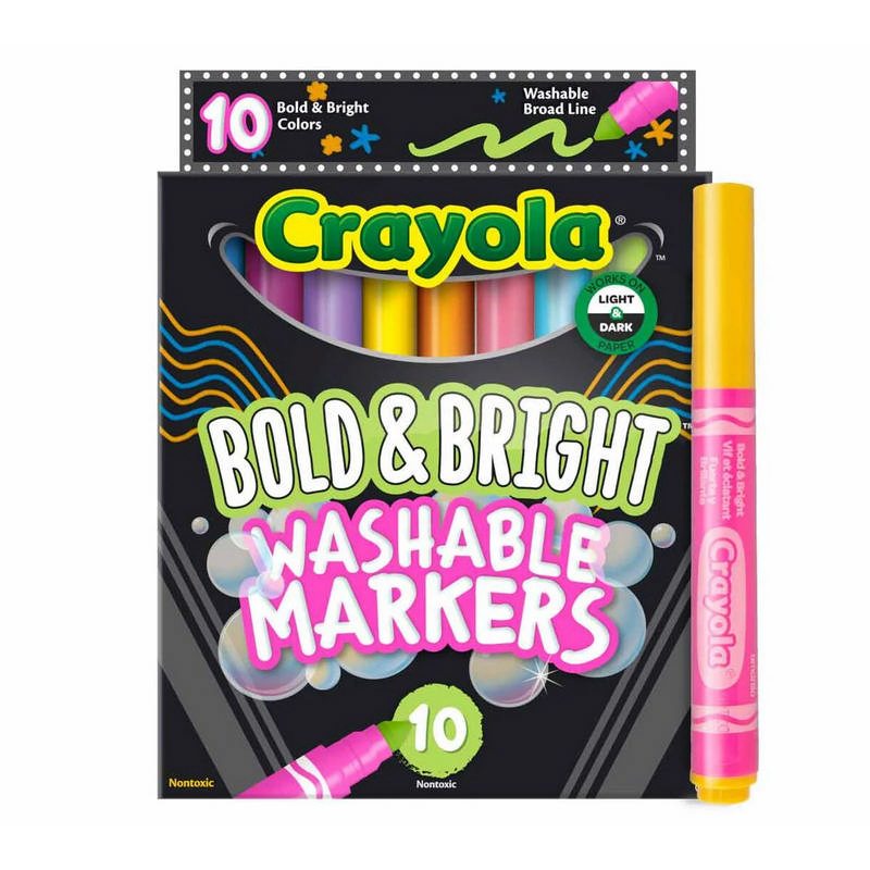 CRAYOLA MARCADORES 10P BROAD BOLDBRIGHT C587.735 – DFA Uruguay